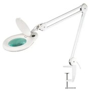 LED Stolní lampa s lupou LED/9W/230V bílá