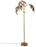Chytrá stojací lampa zlatá 193 cm 3-světla vč. 3 Wifi P45 - Botanica