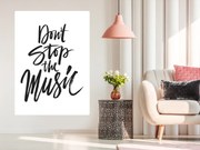 Dont stop the music samolepka na zeď výška 45 cm