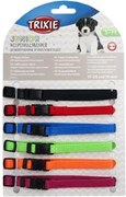 Trixie GmbH a Co.KG Obojek nylon štěně rozez.S-M 17-25cm/10mm Mix1 6ks TR