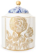 Pip Studio Royal porcelánová dóza, 1,9l, modro-bílá