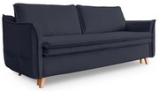 Tmavě šedá/antracitová rozkládací pohovka 225 cm Charming Charlie – Miuform