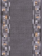 Associated Weavers, Protiskluzový běhoun na míru Bombay 97, šíře 80 cm, šedá, chodba / předsíň