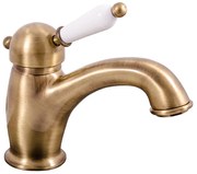 Slezák - RAV Umyvadlová baterie bez výpusti LABE - L526.xSM, Stará mosaz (Bronz) Připojovací hadičky - závit: 3/8"