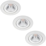 Philips sparkle sl261 led zápustné bodové svítidlo 1x5,5w | 350lm | 2700k - set 3 ks, stmívatelné, ochrana eyecomfort, bílá