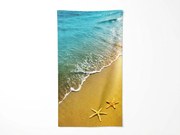 Rychleschnoucí XL plážová osuška SOLMARE barevná 100 x 180 cm, 100% mikrovlákno