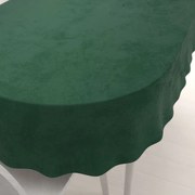 Biante Sametový oválný ubrus Velvet Premium SVP-012 Zelený 100x140 cm