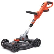 BLACK+DECKER Zahradní technika - 18V AKU multifunkční strunová sekačka, záběr 28 cm, 1x aku 2,0 Ah Li-ion STC1820CM-QW