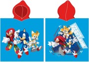 TipTrade Pončo Ježek Sonic a přátelé 55x110 cm