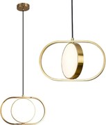 Toolight Toolight, LED závěsné osvětlení, 18W, 4000K, APP1555-CP, zlatá lesklá, OSW-05664