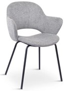 Světle šedá čalouněná jídelní křesla v sadě 2 ks Rowley – Unique Furniture