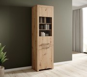 ADRK Furniture Vysoká vitrína JANEZ SHC-JAN-58-A