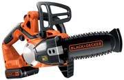 BLACK+DECKER Zahradní technika - 18V AKU řetězová pila 20 cm, 1x aku 2,0 Ah Li-ion, nabíječka GKC1820L20-QW