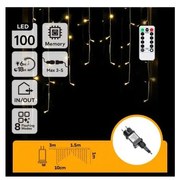 Aigostar - LED Ven. ván. řetěz 100xLED/6W/230V/8funkcí 1,5x1m IP44 tep bílá+DO