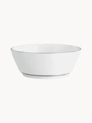 Sada ručně vyrobených porcelánových misek's platinovým okrajem Vitruv, 2 díly