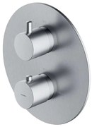 OMNIRES Y - Termostatická baterie pod omítku, pro 2 spotřebiče, kartáčovaný nikl Y1236RONI