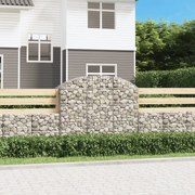 Klenutý gabionový koš 150 x 50 x 120/140 cm pozinkované železo 153456