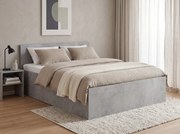 Postel SOFIA 120 x 200 cm, beton Rošt: S laťkovým roštem, Matrace: Matrace Deluxe 10 cm