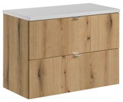 Comad Koupelnová skříňka pod deskové umyvadlo SET-NOA B White 80 dub coast evoke/bílá