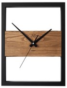 JVD Dřevěné designové hranaté hodiny JVD NS22005/78XL