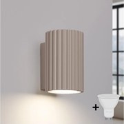 Brilagi - LED Nástěnné svítidlo CRESTO 1xGU10/10W/230V 10 cm taupe