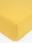 MK Lůžkoviny Jersey prostěradlo Classic 120 × 200 cm - hořčicová