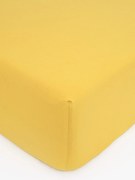 MK Lůžkoviny Jersey prostěradlo Classic 90 × 200 cm - hořčicová