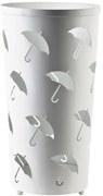Kovový stojan na deštníky Cedric White Umbrellas, 45,5x24 cm