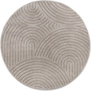 ELLE Decoration, Kusový koberec New York 106204 kruh, 200x200 (průměr) kruh, hnědá, ložnice