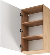 SORENTO pb | horní skříňka G60 policová | 60 cm | LEVÁ | puccini/bílá
