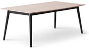 Rozkládací jídelní stůl s deskou v dubovém dekoru v černo-přírodní barvě 100x210 cm Meza – Hammel Furniture