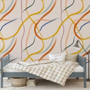 Fototapeta - Minimalistické barevné linie (245x170 cm)