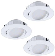 Eglo 95857- SADA 3x LED Stmívatelné podhledové svítidlo PINEDA 1xLED/5,5W/230V