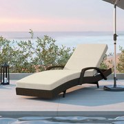 Zahradní relaxační lehátko Avenberg VARADERO hnědá/béžová