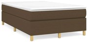 Box spring postel s matrací tmavě hnědá 120x190 cm textil 3269693