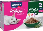 Vitakraft Kapsičky pro kočky Poésie Classique Meaty v omáčce, 12 x 85 g