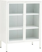 Bílá ocelová vitrína 80x102x40 cm Acier – Premier Housewares