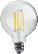 Led žárovka led globe filament žárovka čirá g95 12w/230v/e27/2700k/1540lm/360°