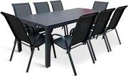 Vikio Venkovní zahradní set 205x90 pro 8 osob DK305 antracit