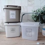 ÚLOŽNÝ BOX S PLASTOVOU KAPSIČKOU varianta: transparentní 3l