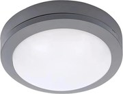 SOLIGHT LED venkovní svítidlo Siena šedé, 13 W, pr. 17 cm