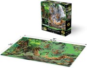 PRIME 3D Svítící PUZZLE - Tygr u vodopádu 100 dílků