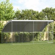 Psí kennel 2 ks Stříbrná 4 x 2 x 2 m Pozinkovaná ocel 3368328