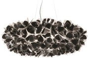 Slamp Clizia Mama Non Mama 130 black, designové svítidlo s černým kabelem, 15x12W E27, prům. 130cm