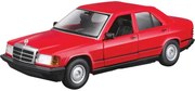 Bburago mercedes-benz 190e 1987 1:24 červená