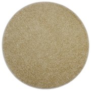 Vopi, Kusový koberec Color shaggy béžový kruh, 57x57 (průměr) kruh, béžová, ložnice