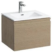 Laufen Pro S - Skříňka s umyvadlem, 60x50 cm, 1 zásuvka, světlý dub H8609614791041