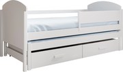 ADRK Furniture Dvoulůžková dětská postel Olen 180x80 s matrací CH-OLE-W-180-M