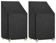 Plachty na zahradní židle 2 ks 8 oček 65 x 65 x 80/120 cm PE 3155386