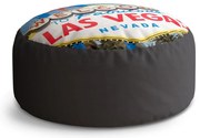 Sablio Taburet Circle Welcome to Las Vegas: 38x48 cm